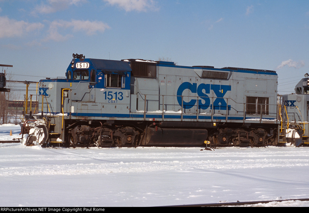 CSXT 1513, EMD GP15T, ex C&O 1513, at CSXT's Barr Yard